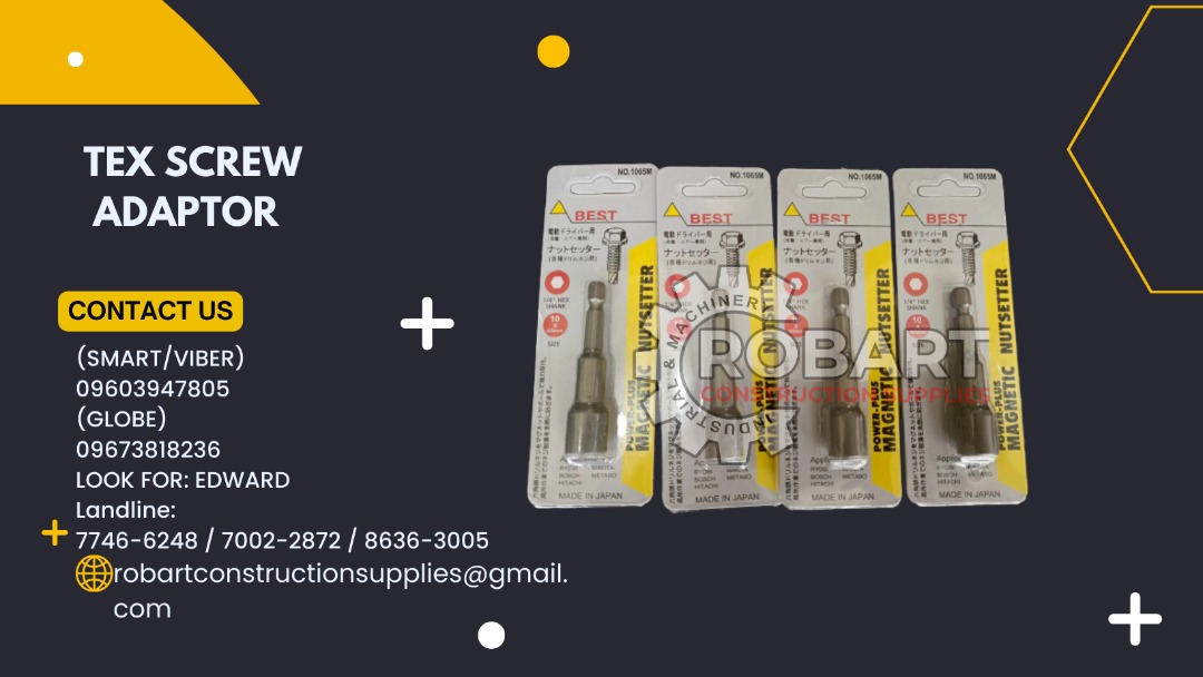 tex screw adaptor, Commercial & Industrial, Construction Tools ...