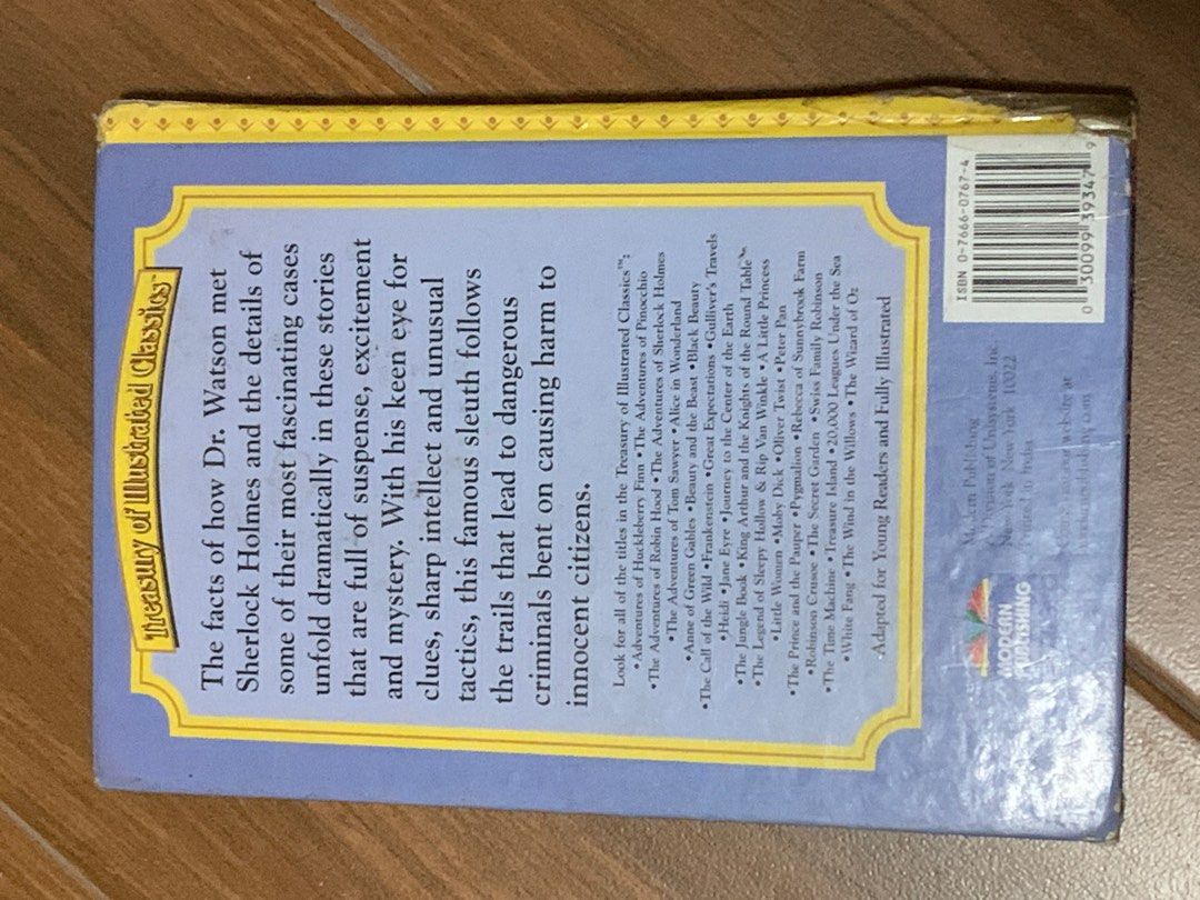 Treasury of Illustrated Classics, The Adventures of Sherlock Holmes by ...