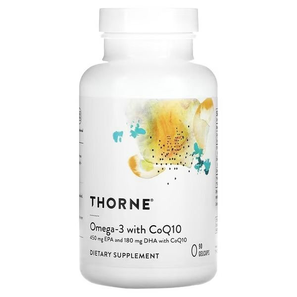 Thorne, Omega-3 with CoQ10, 90 Gelcaps, Health & Nutrition, Health ...