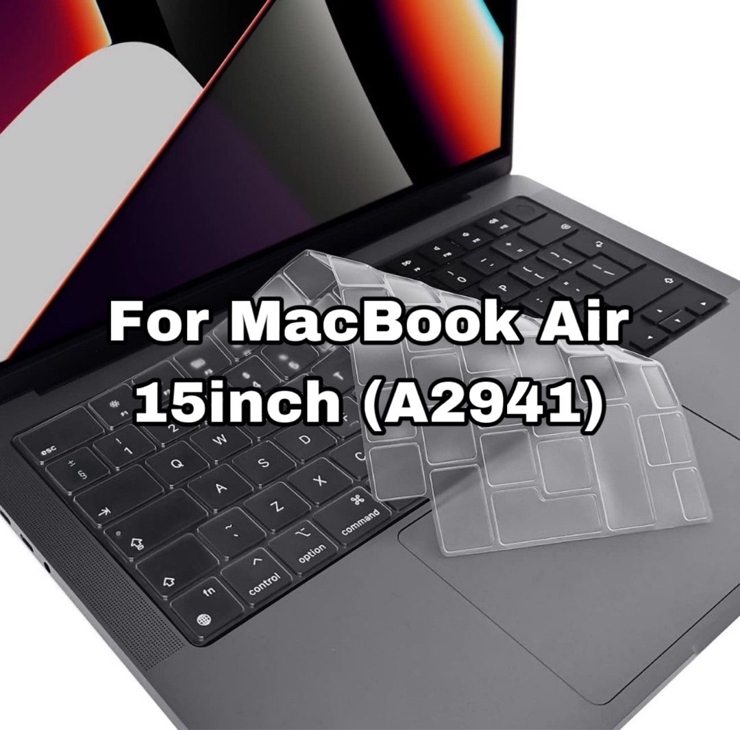 Transparent Keyboard Cover for MacBook Air 15 Inch 2023 (A2941 ...