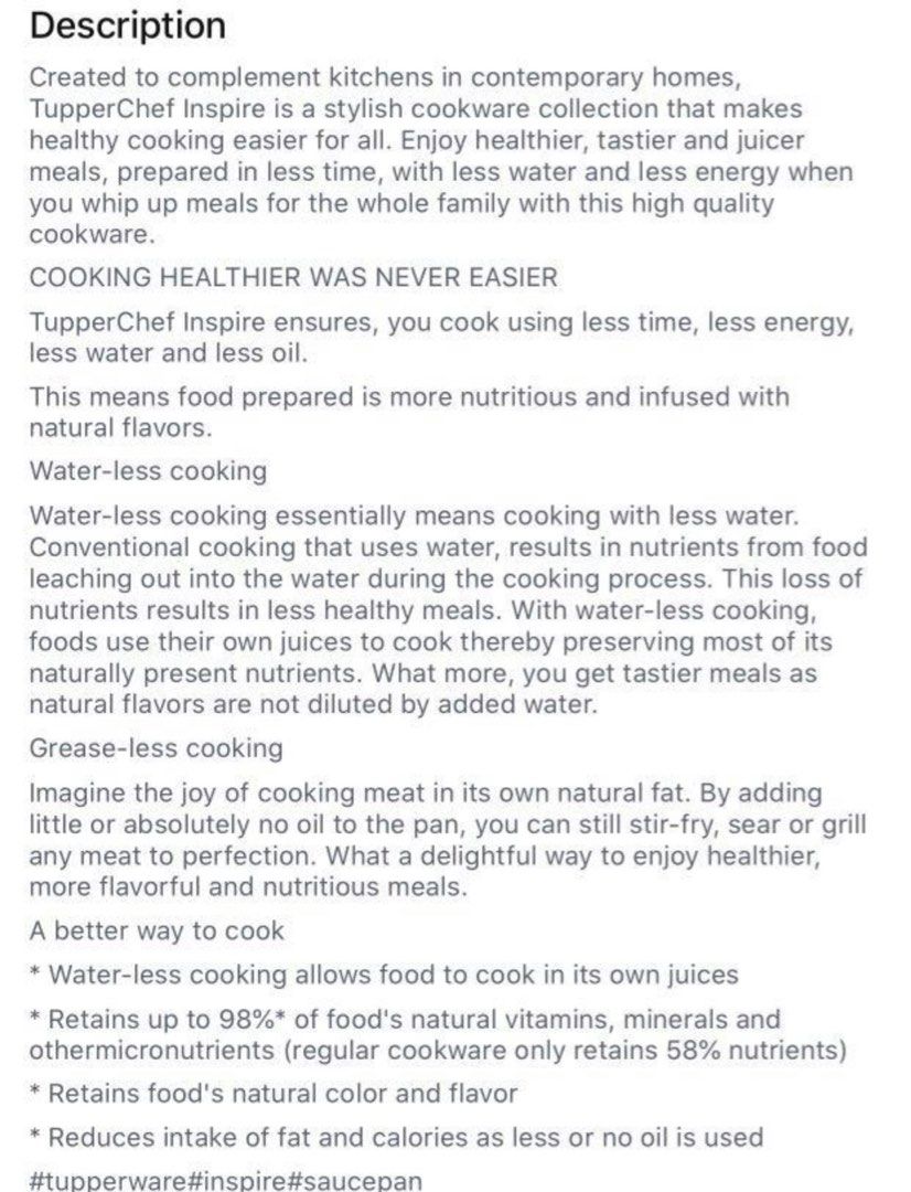 Tupperware Inspire Saucepan 2L, Furniture & Home Living, Kitchenware ...