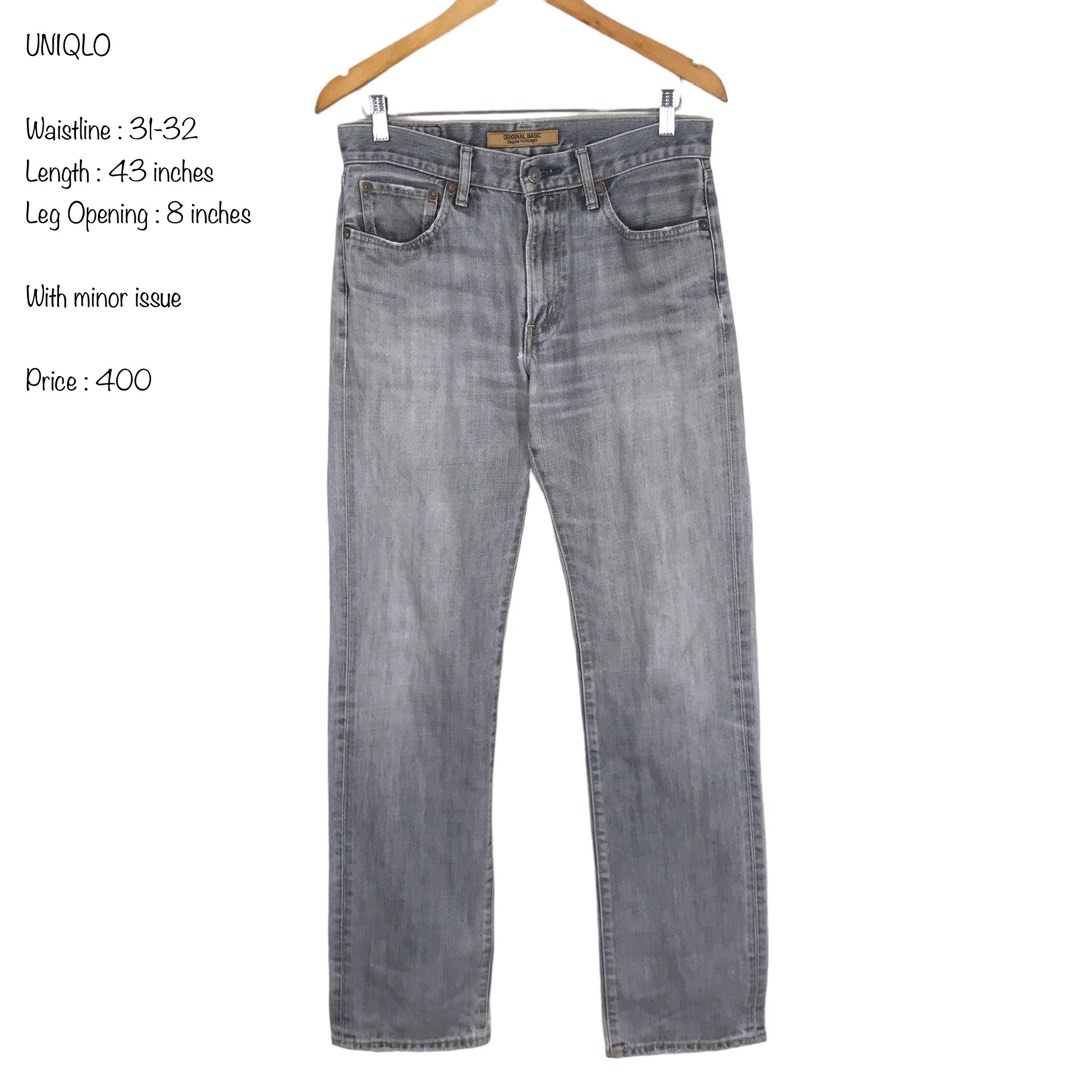 Uniqlo Denim, Men's Fashion, Bottoms, Jeans on Carousell