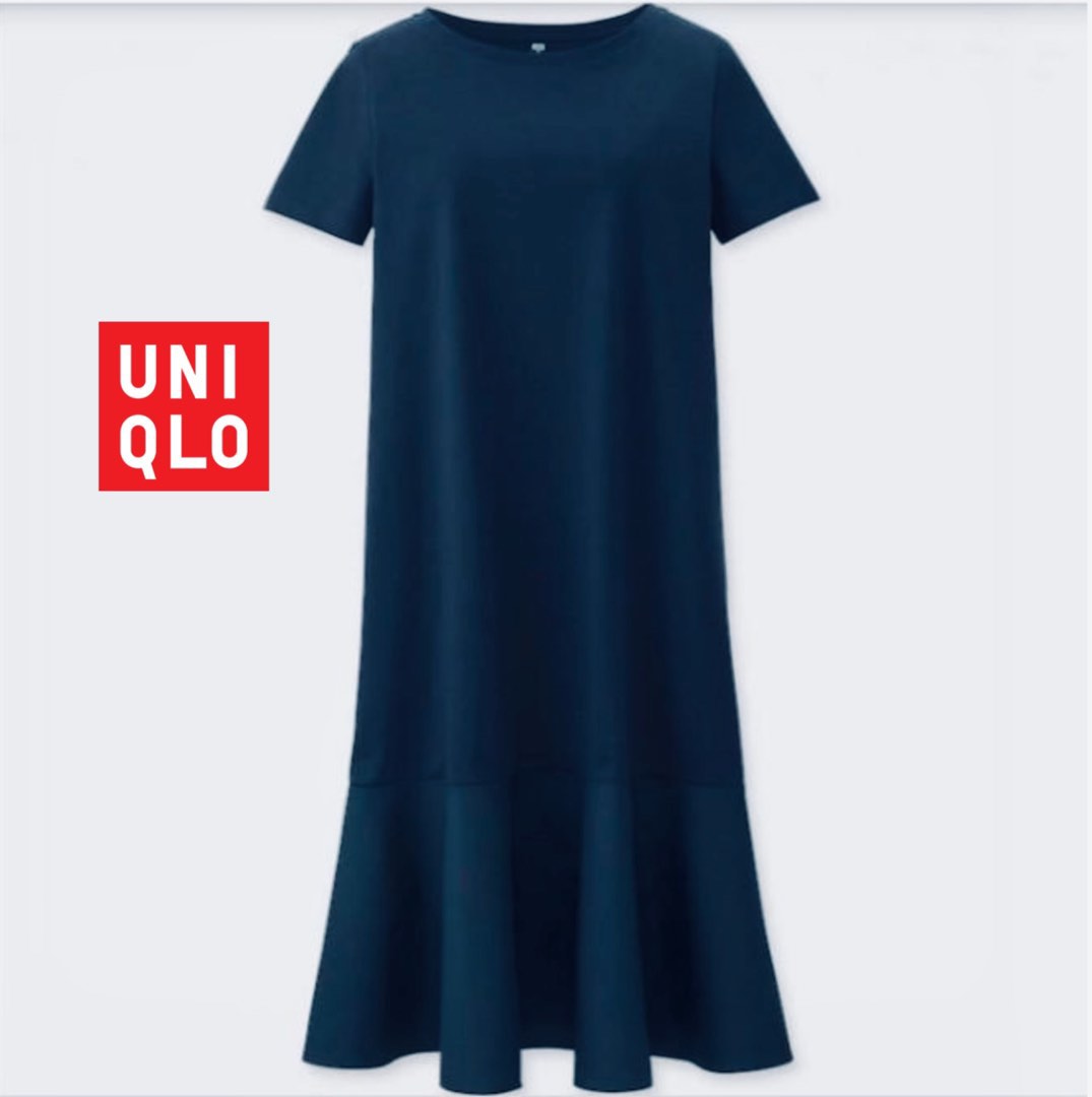 Uniqlo Navy Blue Dress, Women's Fashion, Dresses & Sets, Dresses on ...
