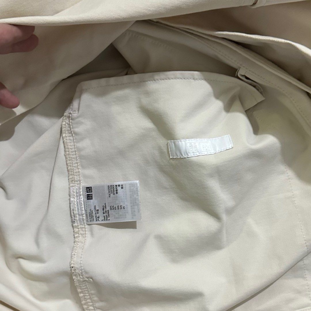 Uniqlo Off White Jersey Utility Overshirt, Men's Fashion, Coats ...