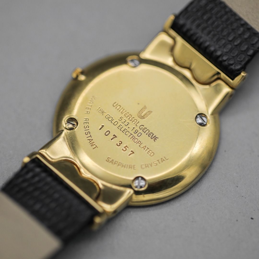Universal Geneve 18k Gold Electroplated, Luxury, Watches on Carousell