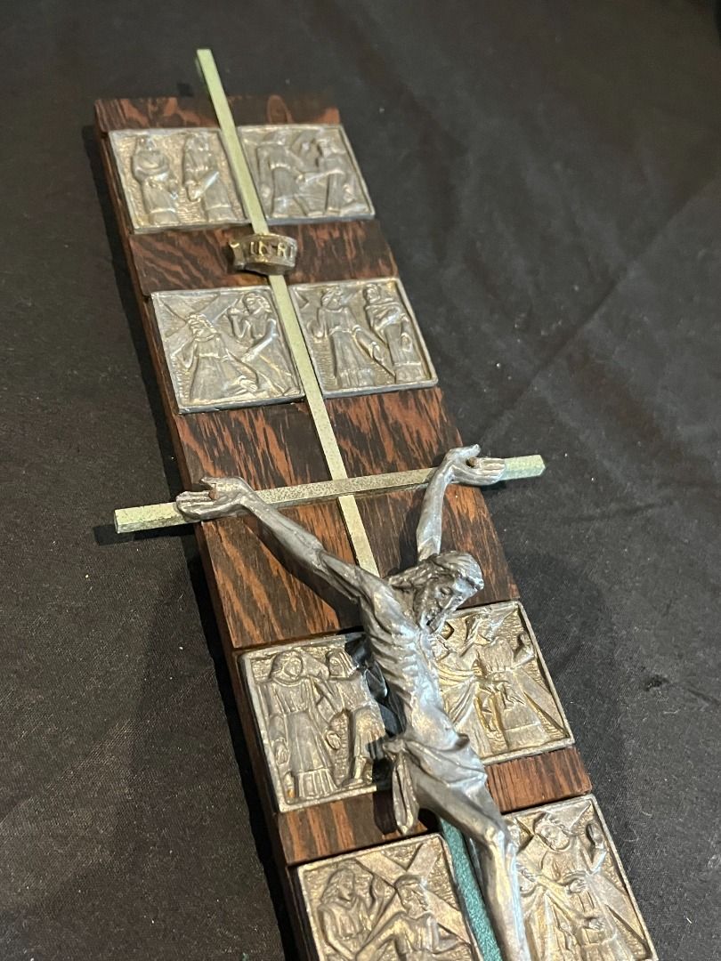 Vintage Unusual Crucifix with stations of the cross, Italian., Hobbies ...