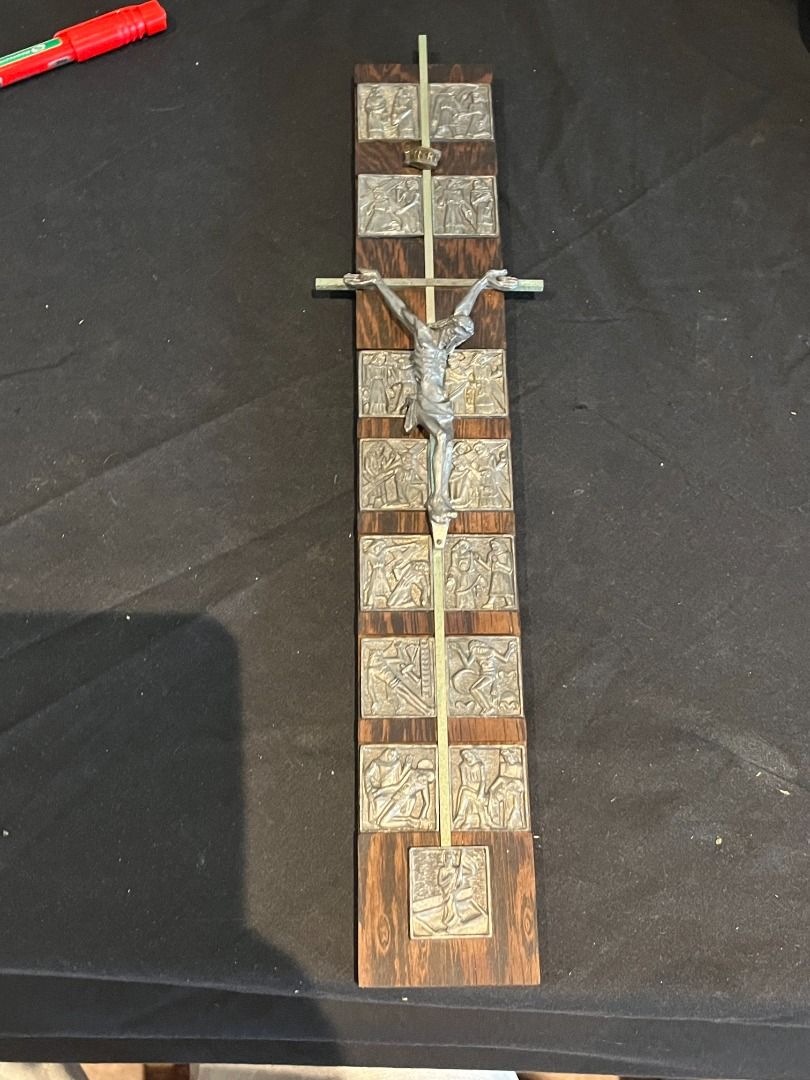 Vintage Unusual Crucifix with stations of the cross, Italian., Hobbies ...