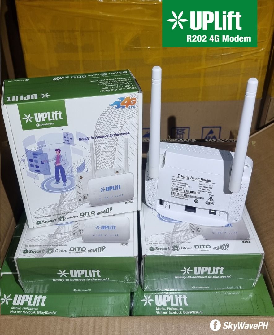 UPLift R202 4G CPE Wifi Modem Full Admin SIM-Based for All Networks ...