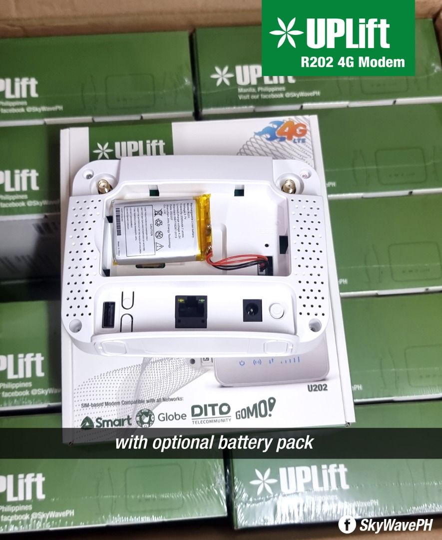 UPLift R202 4G CPE Wifi Modem Full Admin SIM-Based for All Networks ...