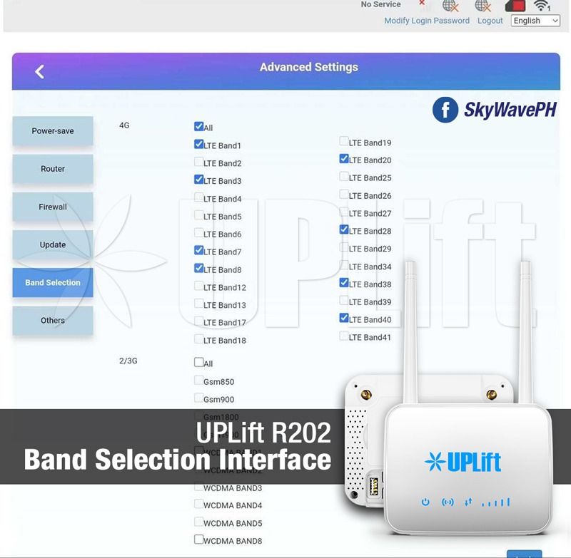 UPLift R202 4G CPE Wifi Modem Full Admin SIM-Based for All Networks ...
