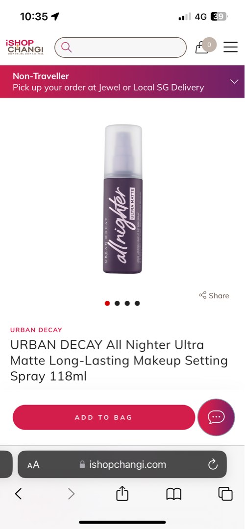 Urban decay ultra matte setting spray, Beauty & Personal Care, Face ...