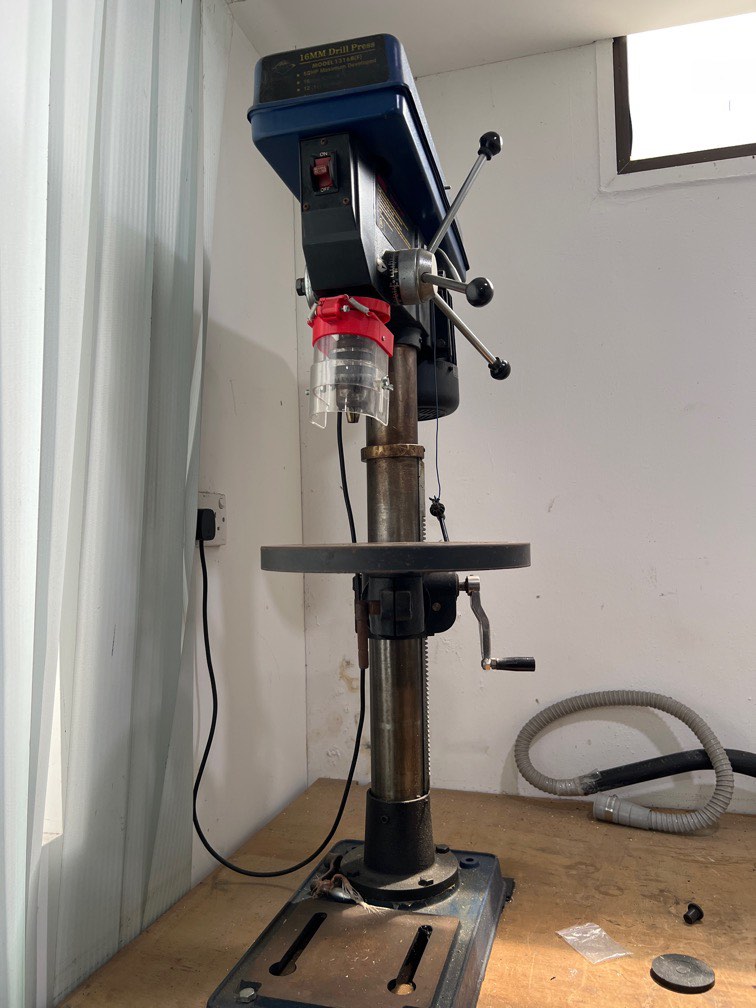 Used industrial drill press, Furniture & Home Living, Home Improvement ...