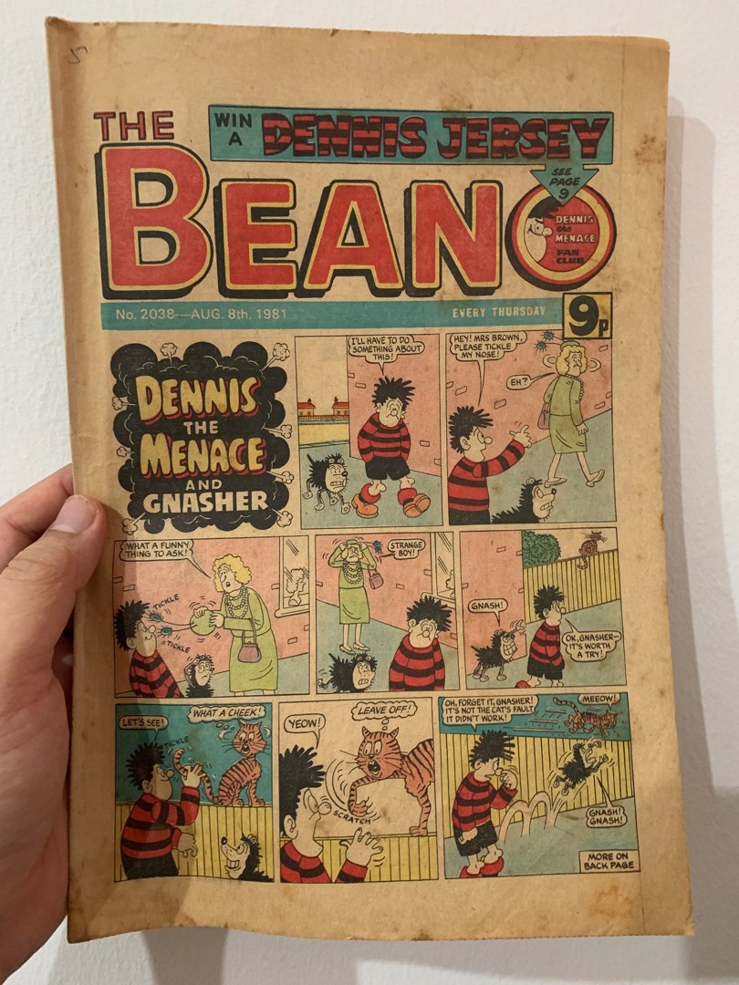 Vintage Beano 8th August 1981 RM15 & Vintage Dandy Nov 3rd 1979 RM20 ...