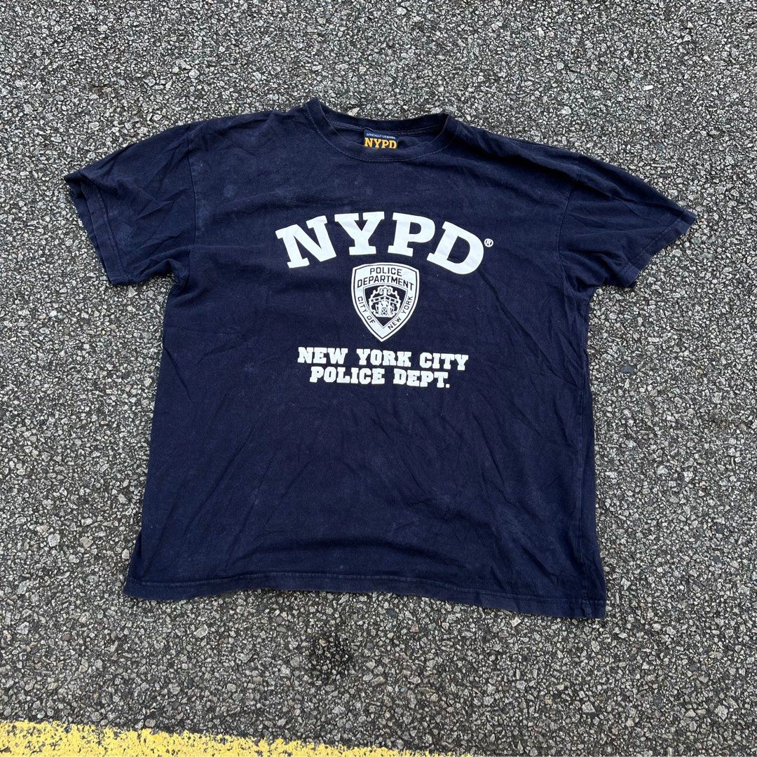 Vintage NYPD Tee, Men's Fashion, Tops & Sets, Tshirts & Polo Shirts on ...