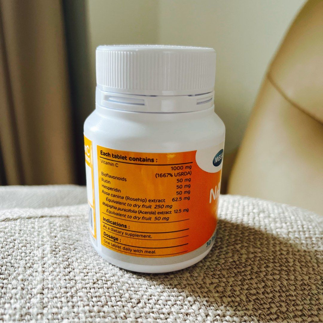 Vitamin C 1000 Supplement / Vit C / Nat C, Health & Nutrition, Health ...