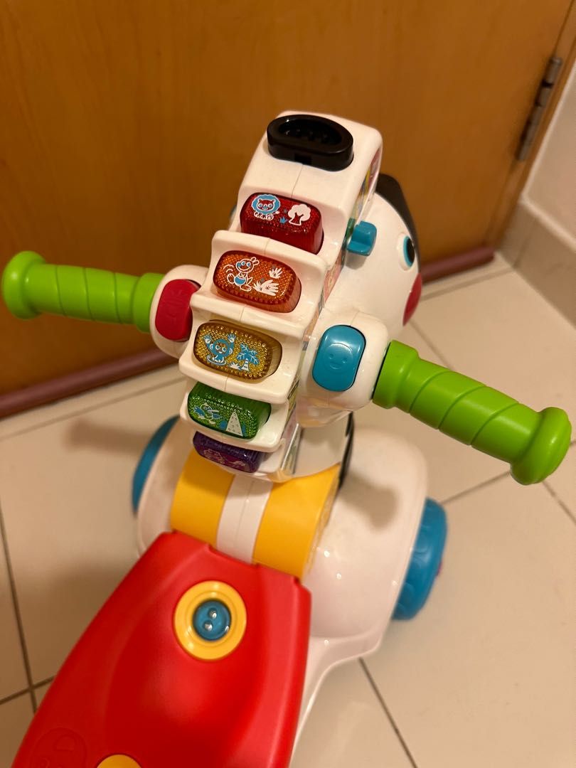 Vtech baby 3 in 1 zebra scooter for 18-36 month, Babies & Kids, Infant ...