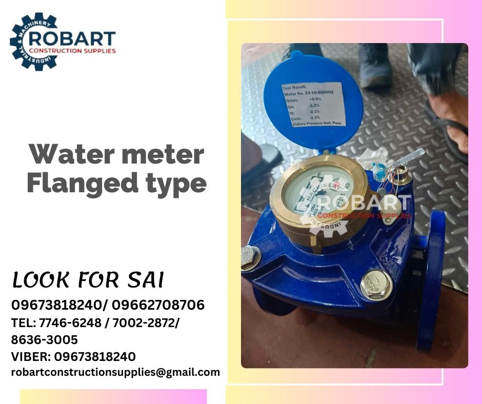 Water meter Flanged Type, Commercial & Industrial, Construction Tools ...