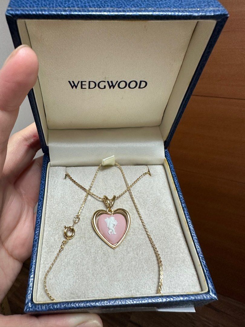 Wedgwood pink jasper necklase, Women's Fashion, Jewelry & Organizers ...