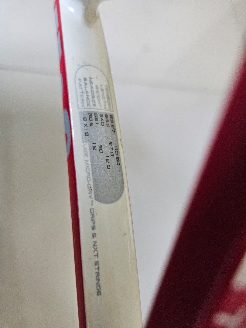 Wilson - nCode Six One 6.1 Tour 90 - Pro Staff Tennis Racquet, Sports ...
