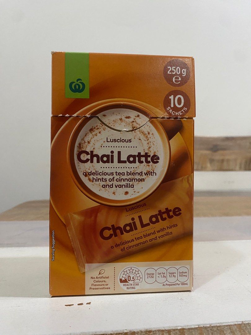 Woolworths Chai Latte 250g (8 sachets), Food & Drinks, Beverages on ...