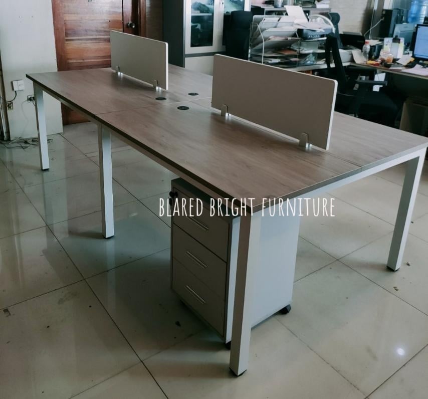 Workstation - Linear Tables Office Furniture Partition, Furniture ...