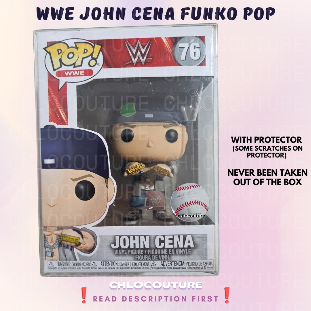 WWE JOHN CENA FUNKO POP, Hobbies & Toys, Toys & Games on Carousell
