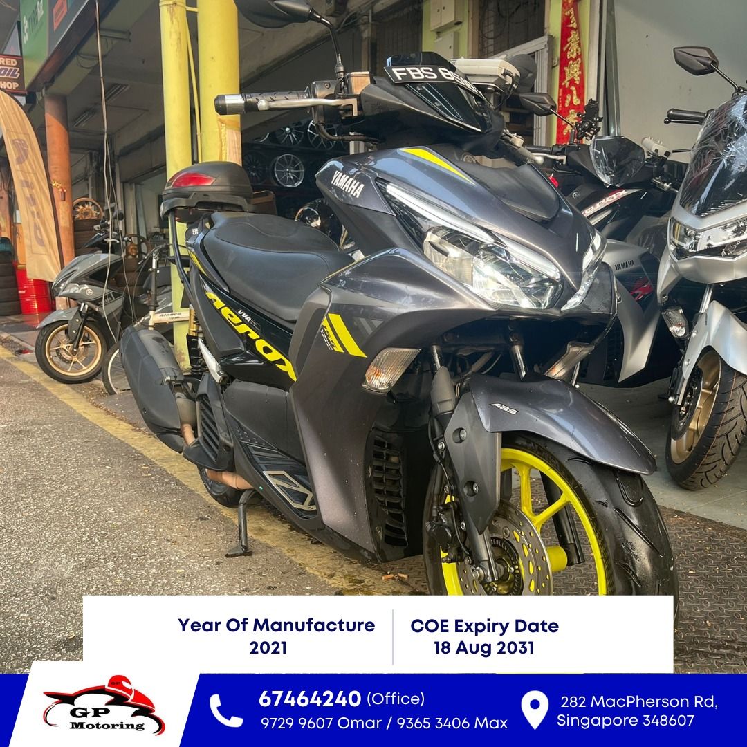 YAMAHA AEROX 155 MODEL 2021, Motorcycles, Motorcycles for Sale, Class ...
