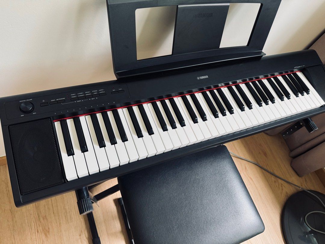 Yamaha NP-12 61-keys Piaggero Keyboard Piano (Black), Hobbies & Toys, Music & Media, Musical ...