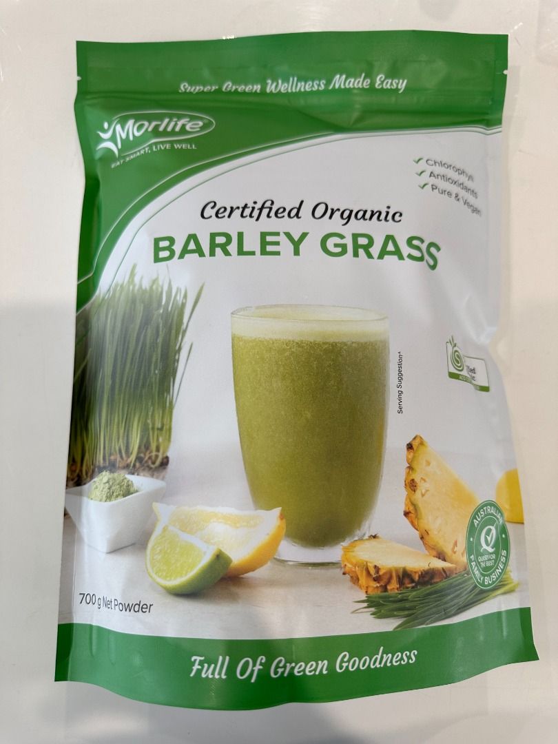 100% Pure Certified Organic Barley from Australia, Health & Nutrition ...