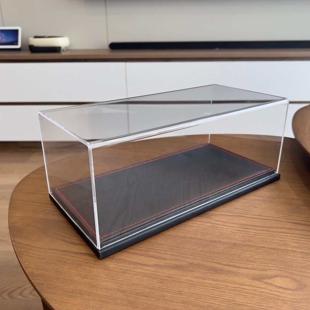 1/18 Acrylic Display Cases with Leather Base for Autoart / Kyosho ...