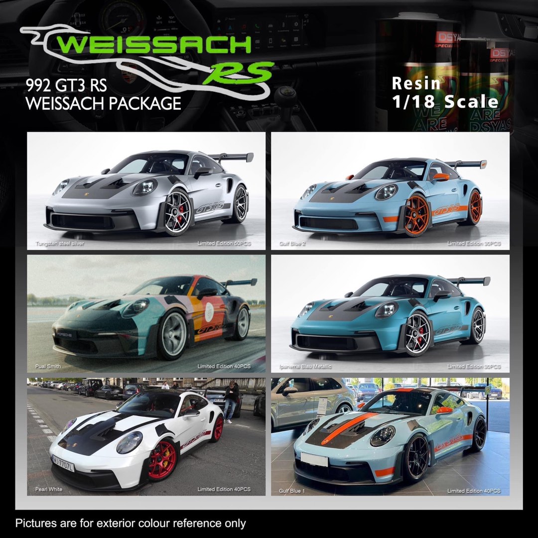 1/18 Timothy & Pierre (T&P) Porsche 992 GT3 RS Weissach Package (come with display case ...