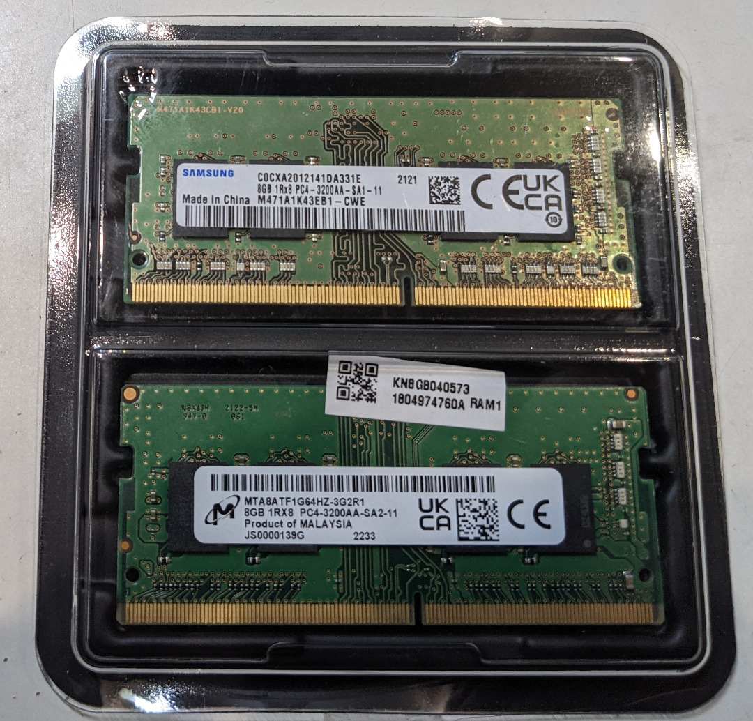 8GB DDR4 3200MHz Laptop RAM (Samsung & Micron), Computers & Tech, Parts ...