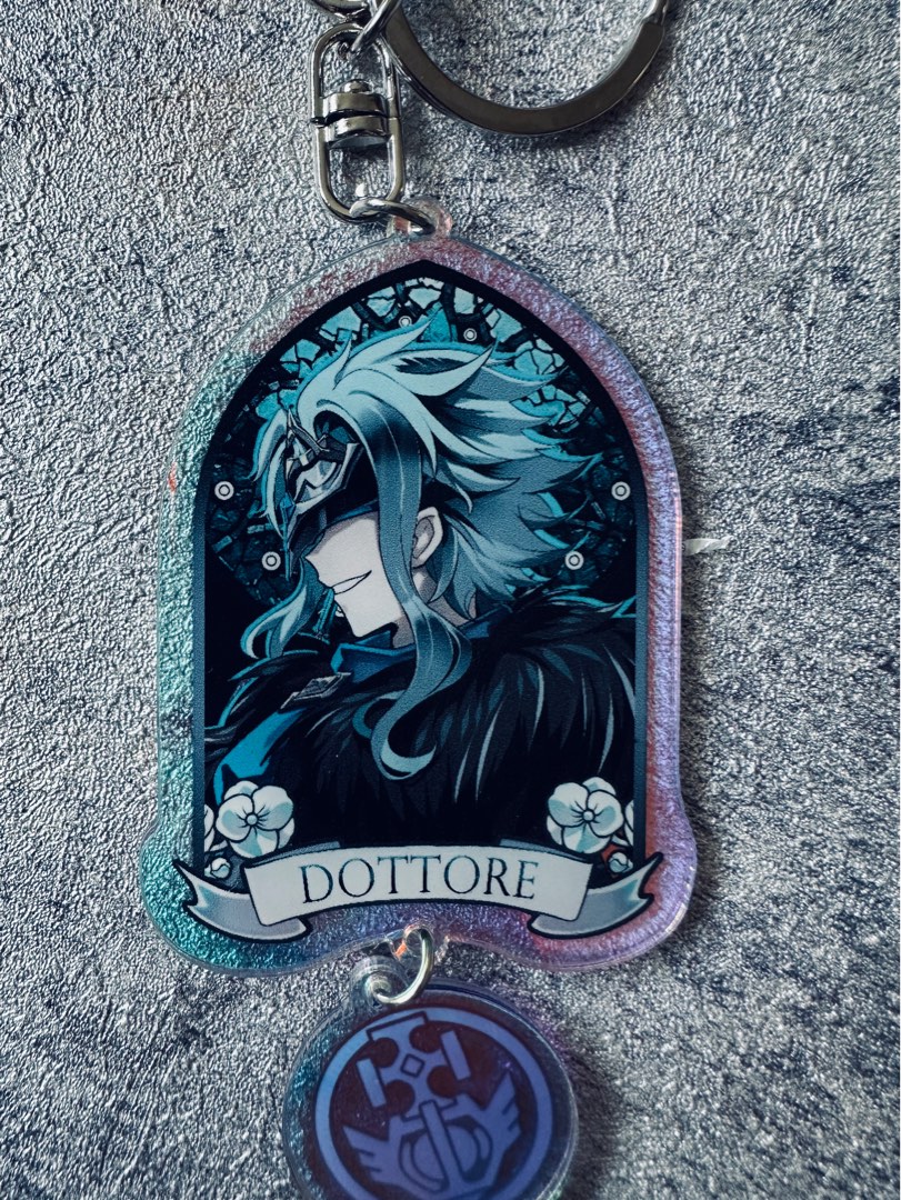 原神 Genshin Impact 博士 Dottore 第二席 愚人眾系列 Fatui 彩色鐳射掛飾 鎖匙扣 #掛件 #周邊 #精品, 興趣 ...