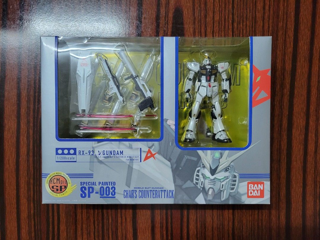 全新日版 HCM Pro SP SP-003 馬沙之反擊 RX-93 NU高達 電鍍珍珠白色 SPECIAL PAINTED MOBILE ...