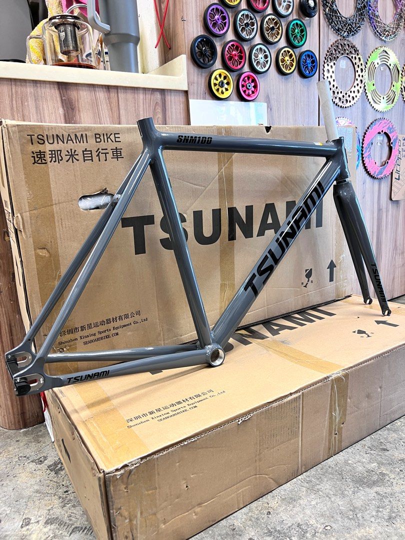 * Tsunami SNM100 Frame & Fork included Headset Seat Clamp Frame Size M ...