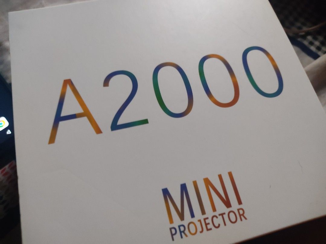 A2000 mini projector, TV & Home Appliances, TV & Entertainment ...