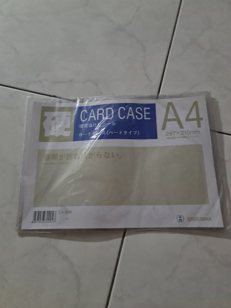 A4 Hard Card Case, Hobbies & Toys, Stationery & Craft, Stationery ...