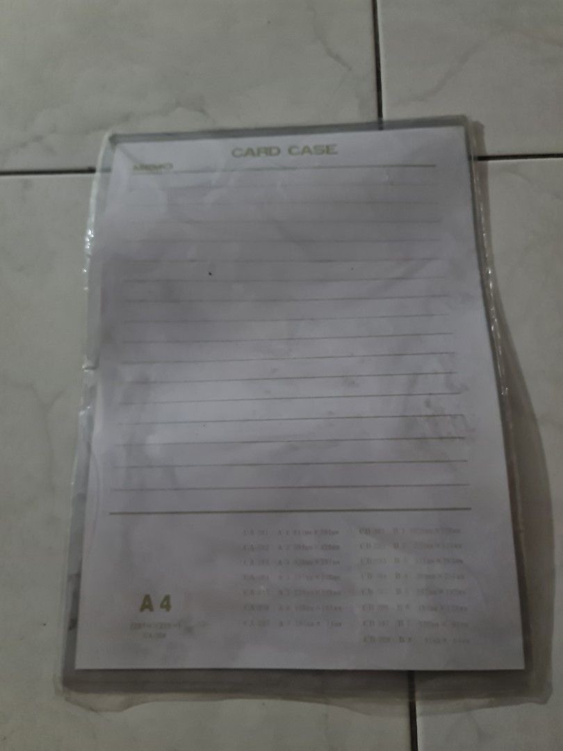 A4 Hard Card Case, Hobbies & Toys, Stationery & Craft, Stationery ...