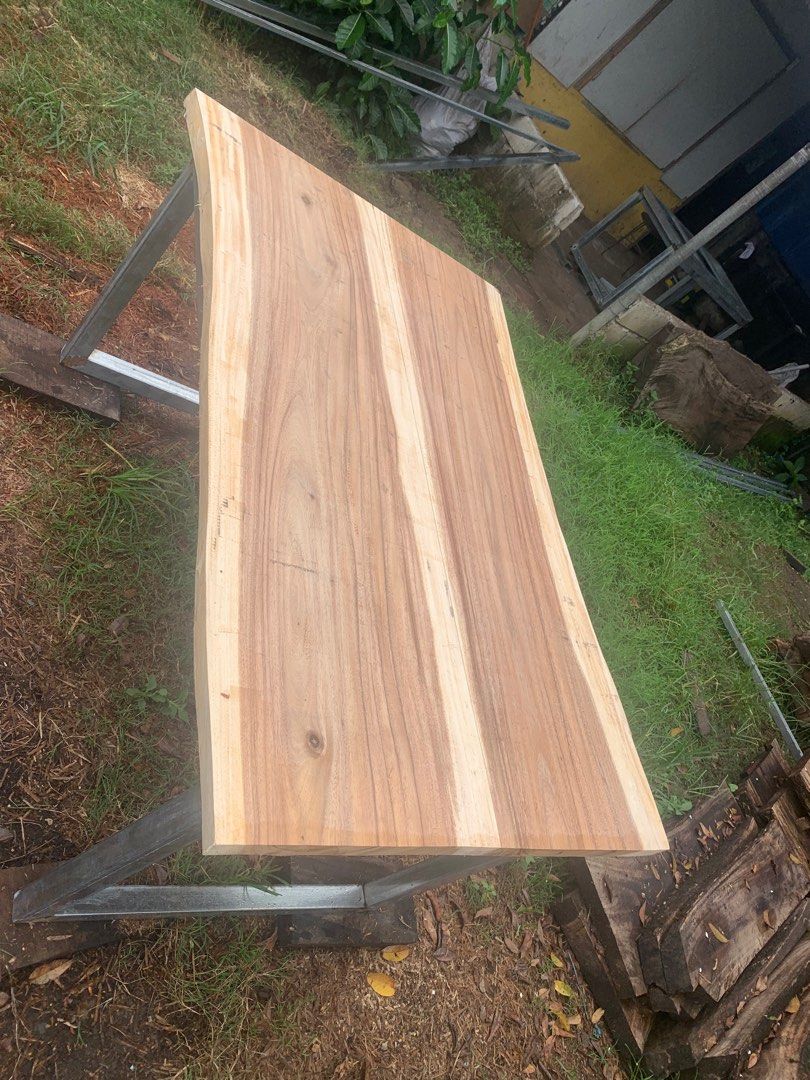 Acacia Dining Table 6seaters 5x3ft, Furniture & Home Living, Furniture ...