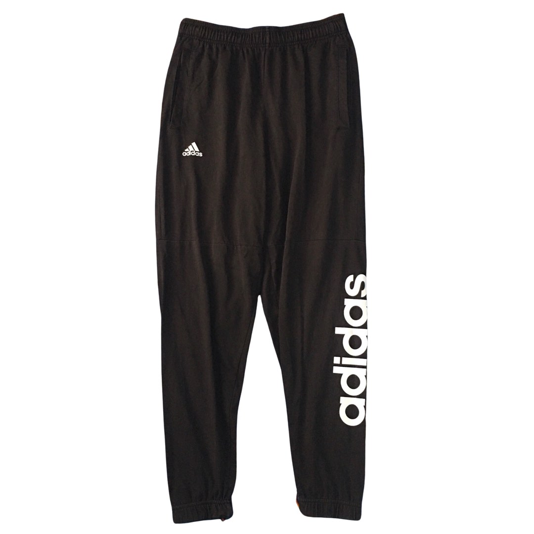 Adidas Essential linear logo jogger pants, Men's Fashion, Bottoms ...