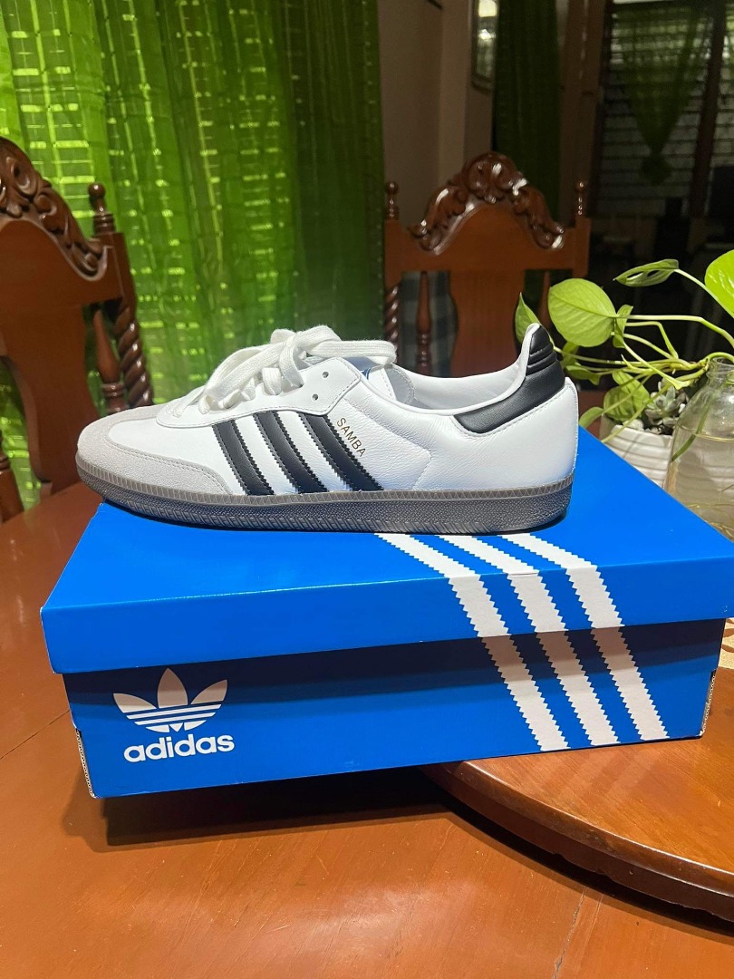 Adidas Samba OG white, Men's Fashion, Footwear, Sneakers on Carousell