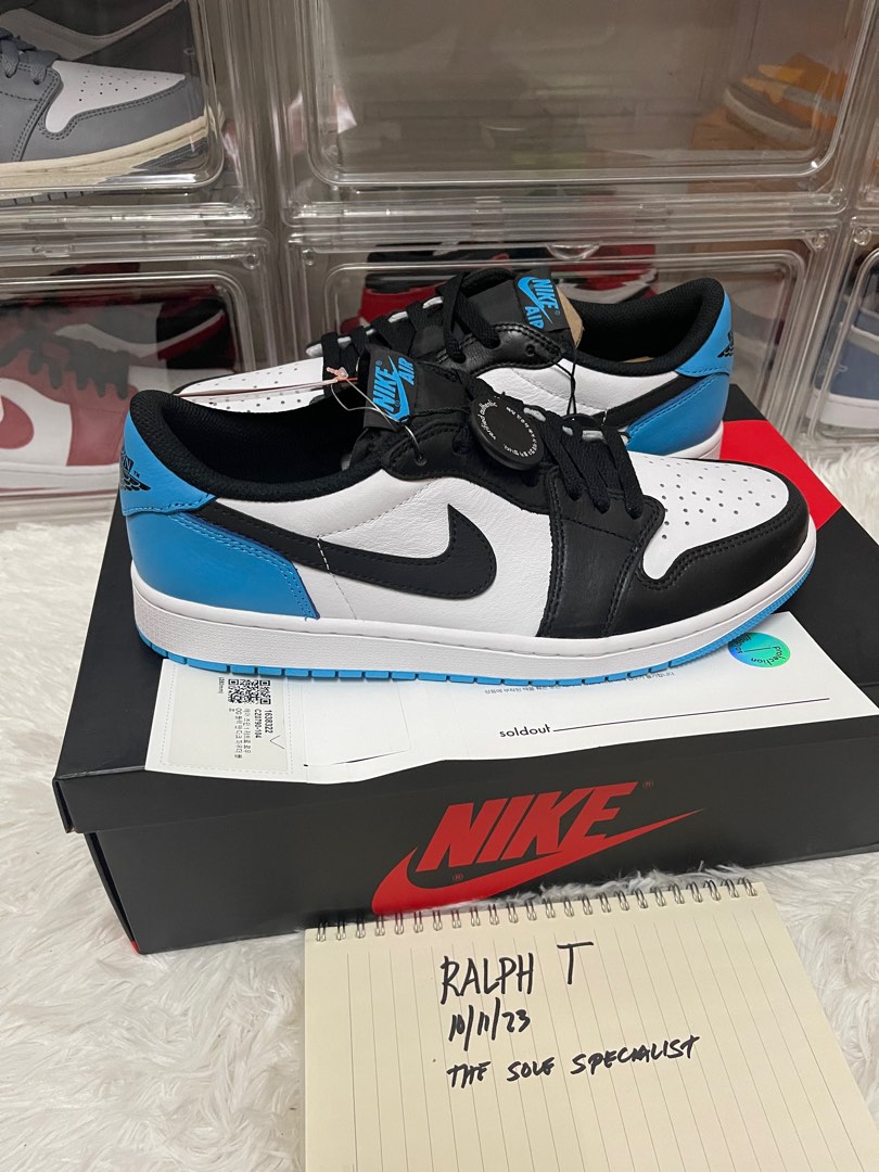 Air jordan 1 low OG UNC POWDER BLUE, Men's Fashion, Footwear, Sneakers ...