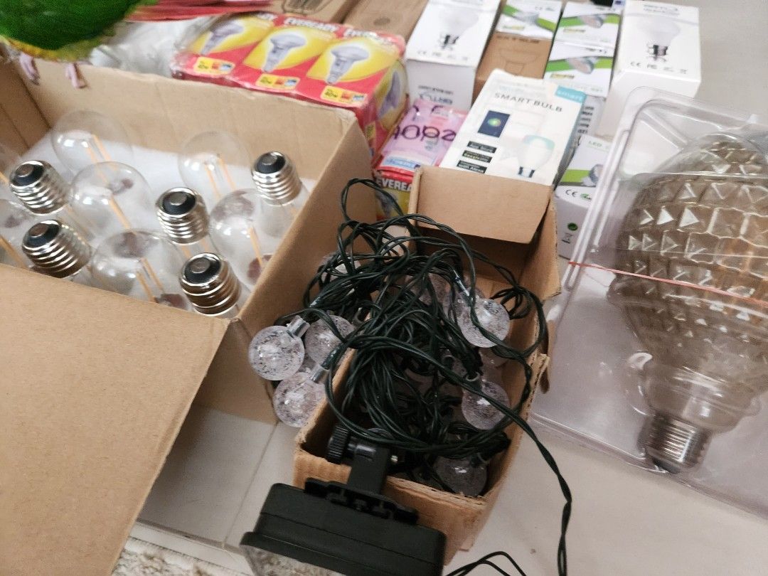 Assorted Items Light Bulbs and String Lights Bulk, Car Accessories ...