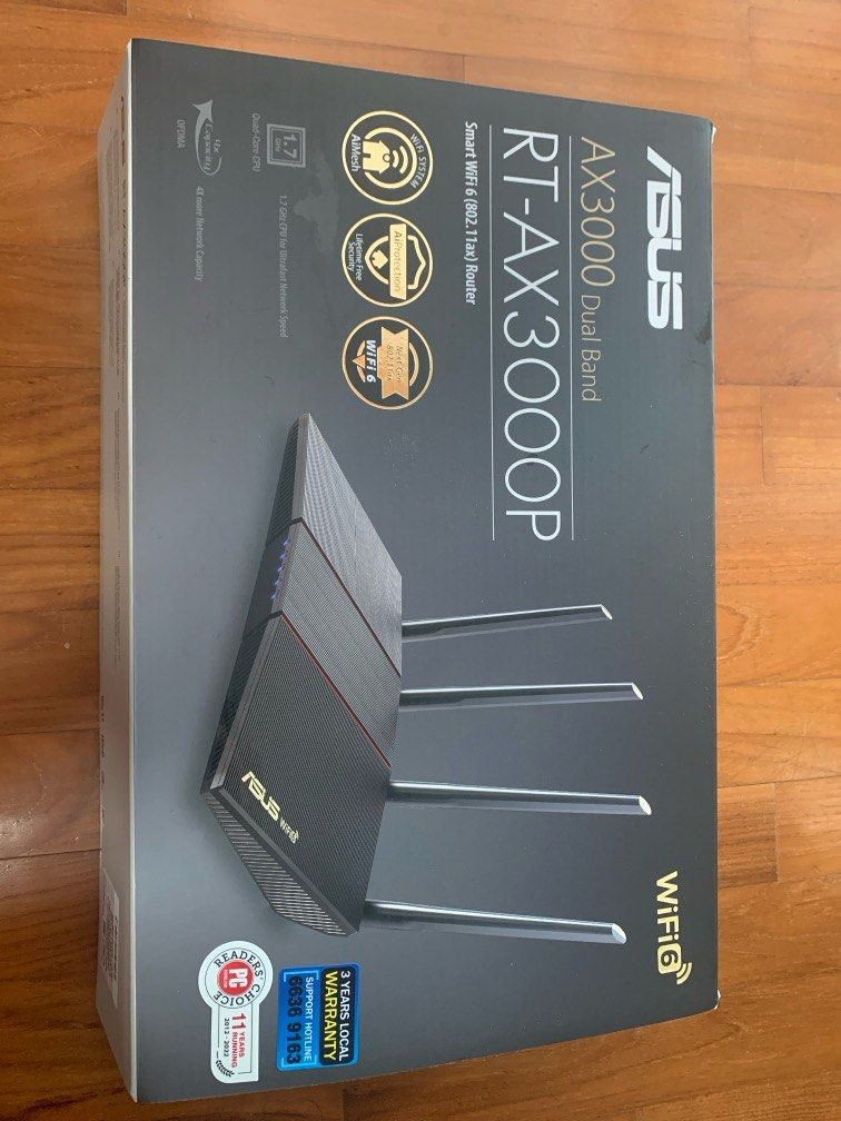 Asus AX3000 Dual Band RT- AX 3000P, Computers & Tech, Parts ...