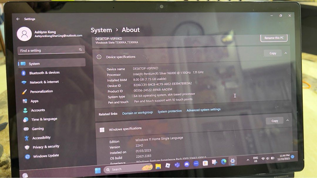 Asus Vivobook Slate T3300KA, Computers & Tech, Laptops & Notebooks on ...
