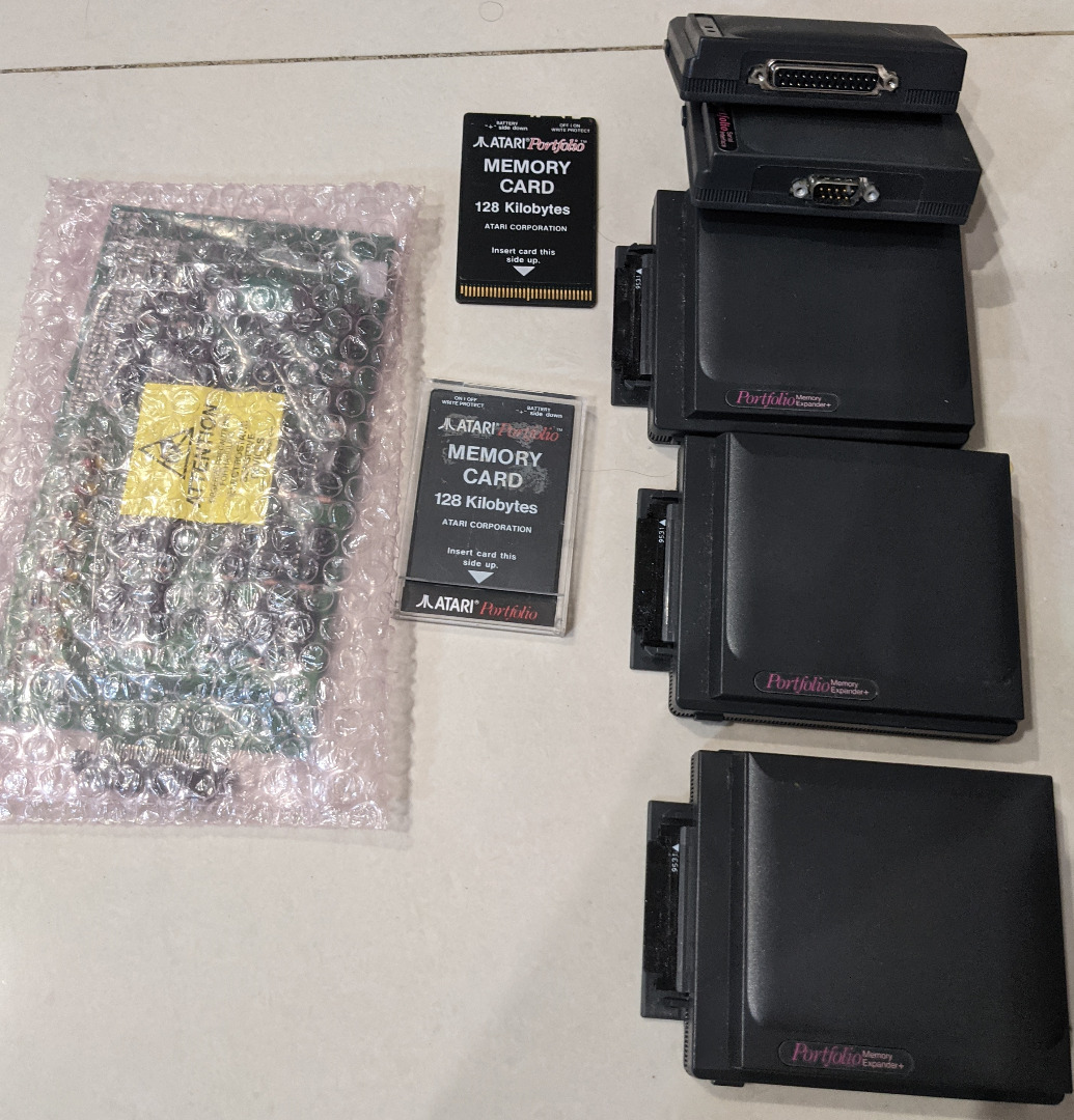 Atari Portfolio Accessories (Parallel connectors, HPC-102 Serial ...
