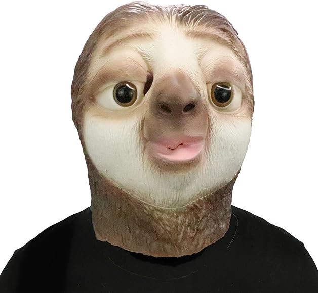 [Avail] Sloth Latex Mask Funny Zootopia Halloween Cosplay Animal Masks ...