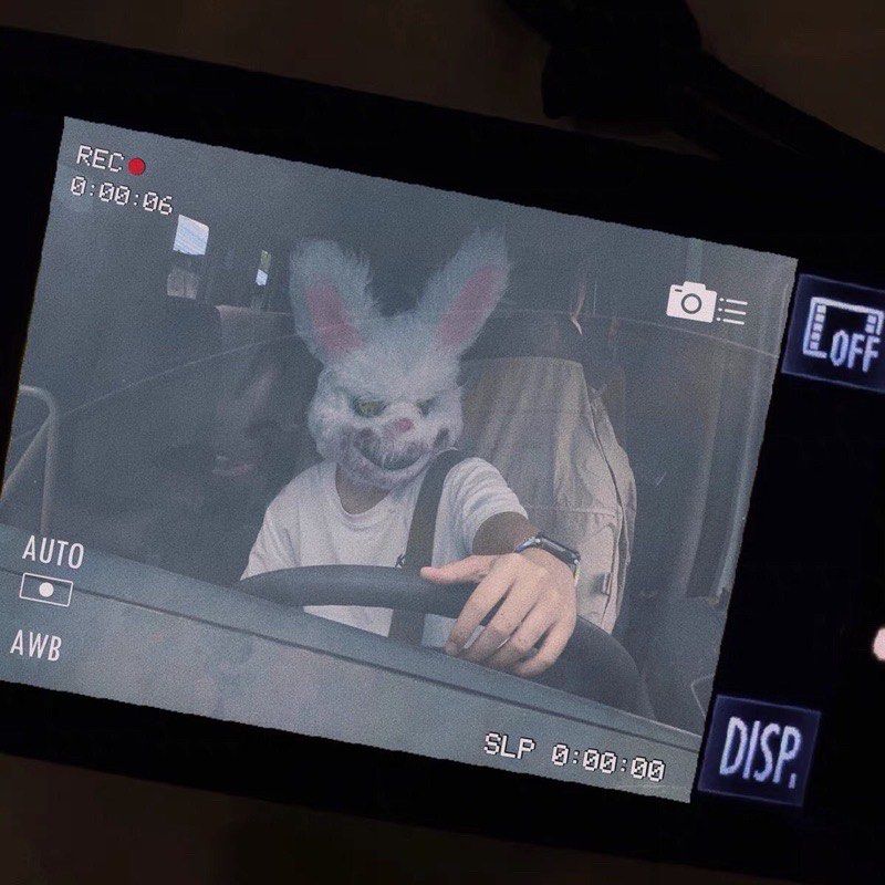 [Avail] White Rabbit / Brown Bear Halloween Mask Horror Cosplay Haunted ...