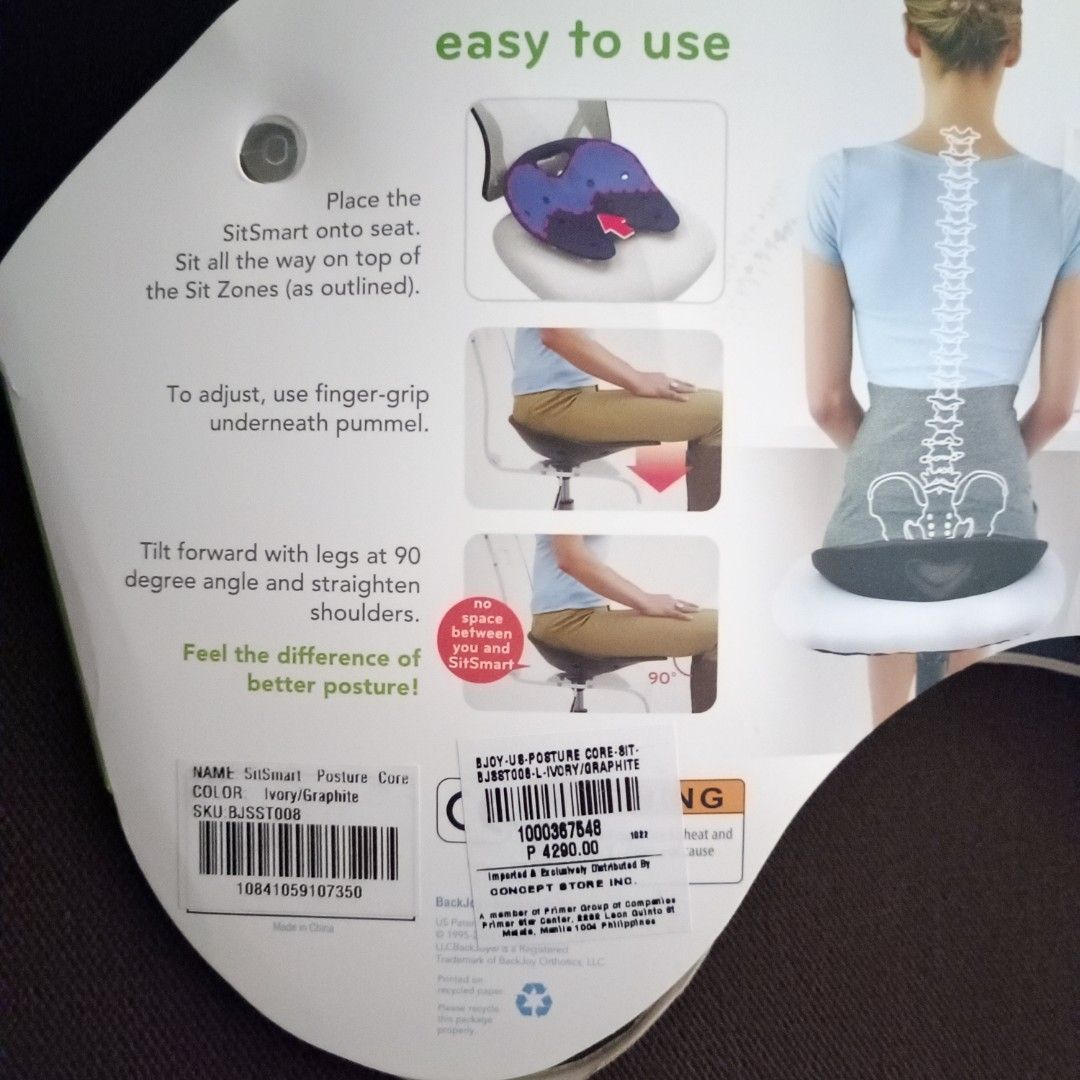BackJoy (Posture Core Sit - posture corrector), Health & Nutrition ...