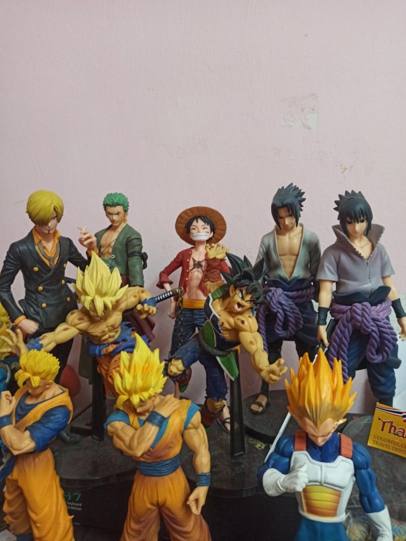 Banpresto zoro sanji luffy sasuke goku bardock vegeta figure, Hobbies ...